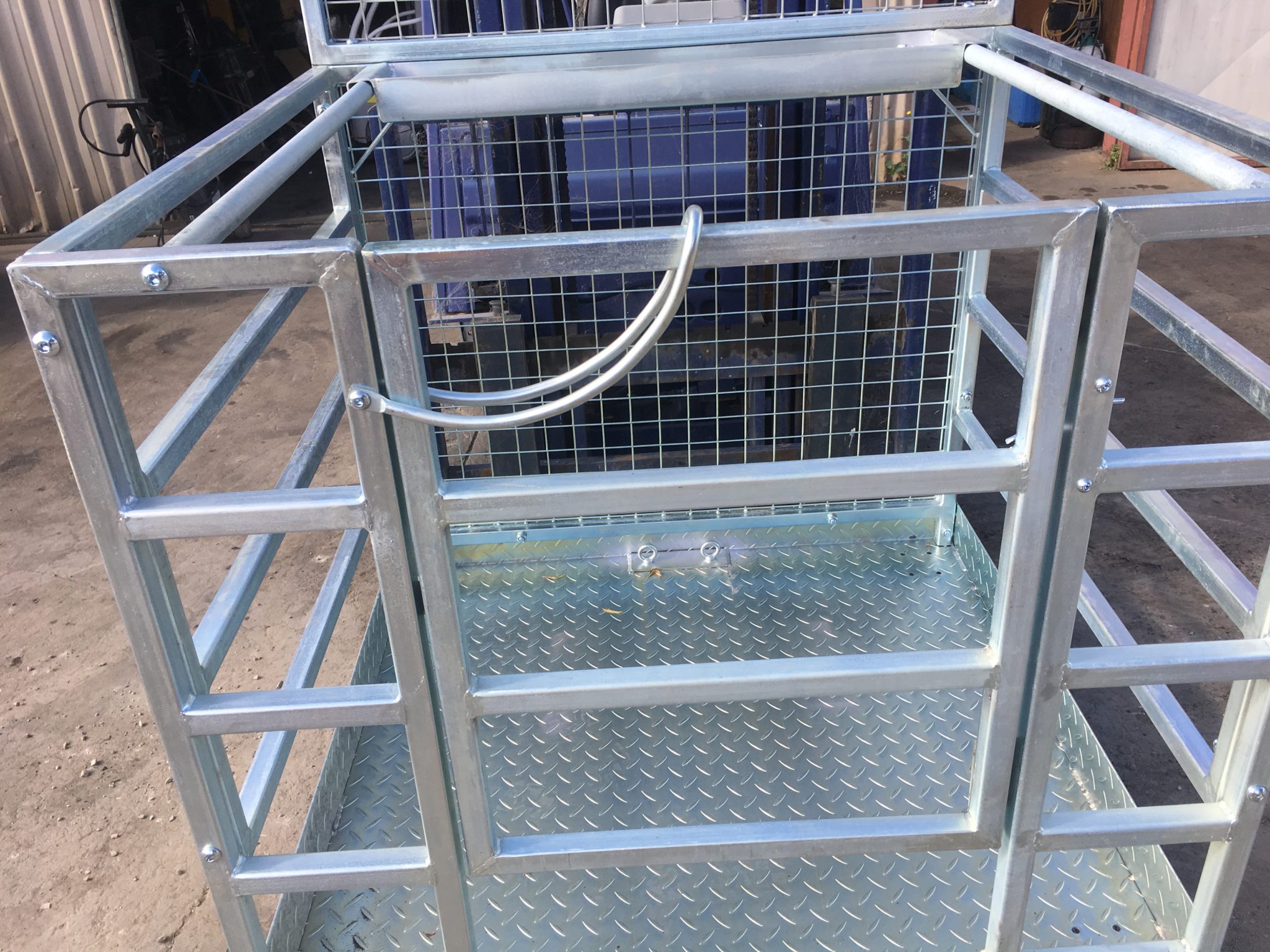 FWP25 Forklift Work Platform Safety Cage For Sale | Two Bay Forks