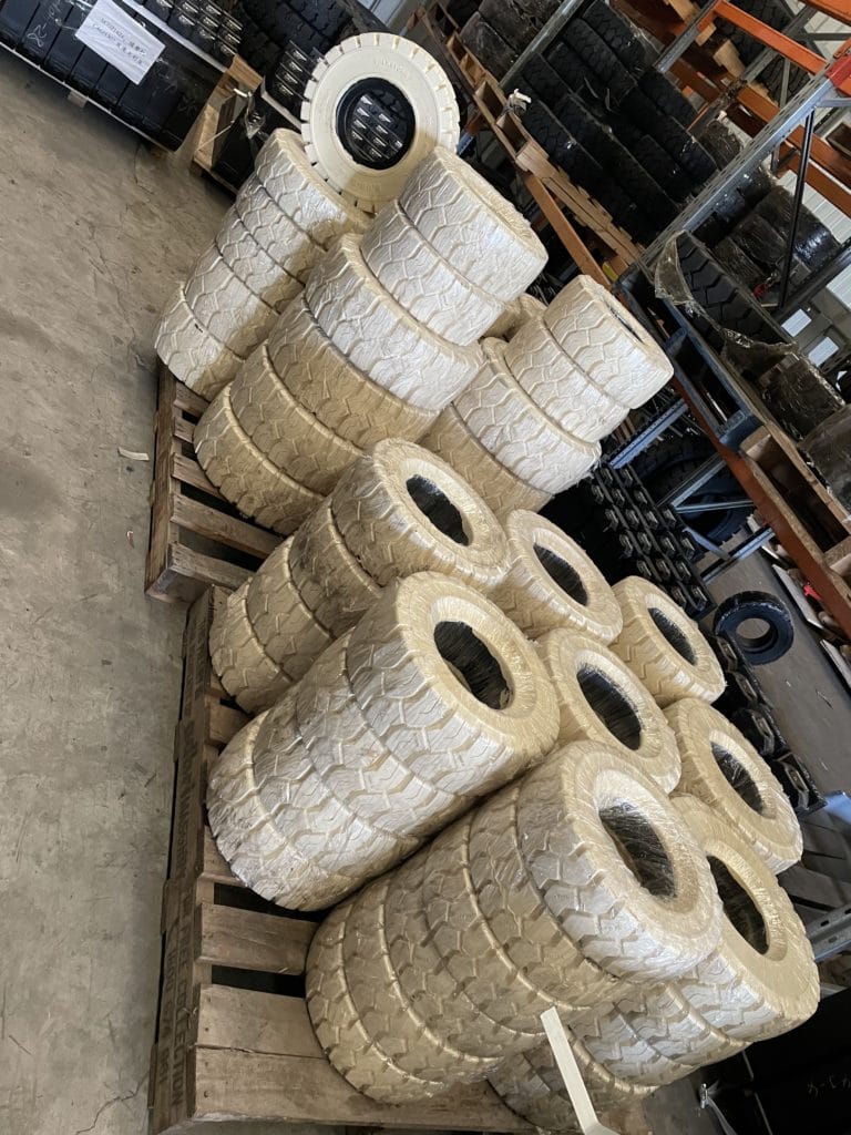 Non Marking Solid Forklift Tyres | Two Bay Forks